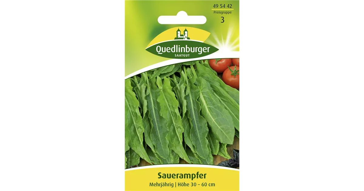 Großer Sauerampfer-Samen, Rumex acetosa - 1A Garten Ammer