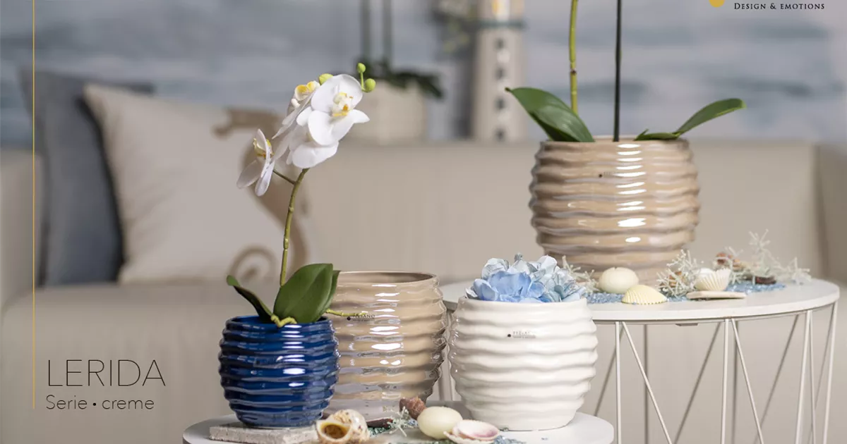 Kübel Lerida creme, Tiziano Keramik, Dekoartikel Online und vor Ort ...
