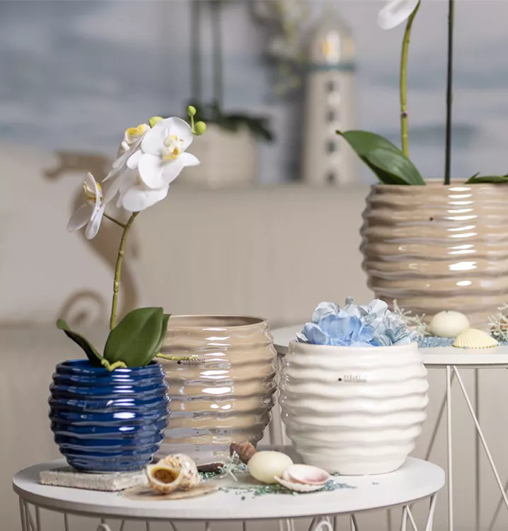 Kübel Lerida creme, Tiziano Keramik, Dekoartikel Online und vor Ort ...