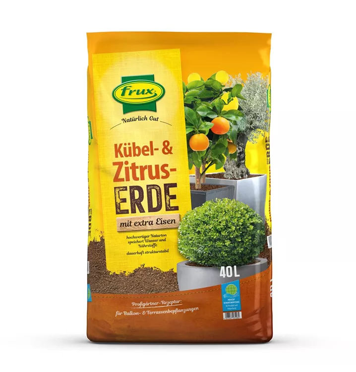 Kübelpflanzen + Zitruserde 40L, Frux Erden, Spezialerde Online und vor ...