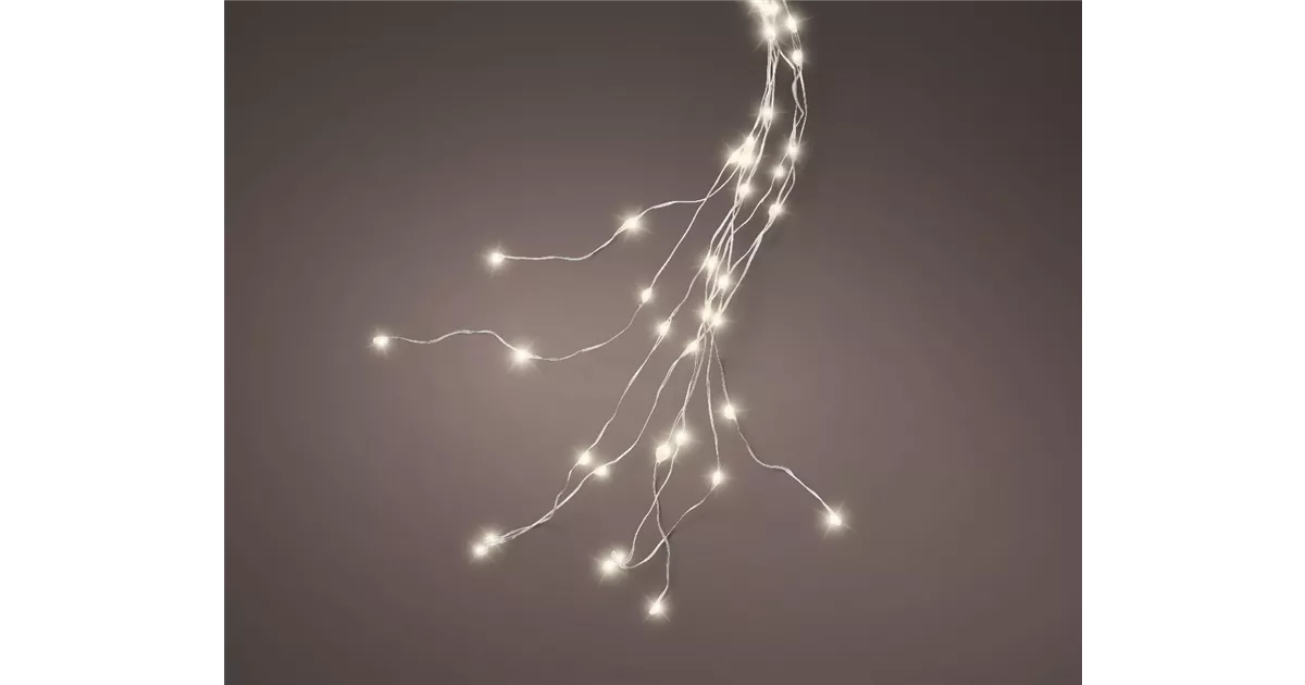 LED Draht Lichterbündel 320 LED warm weiß, Länge 100cm / mit Stecker ...